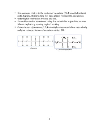 Petroleum lab experiment 02 - octane number and cetane number | PDF