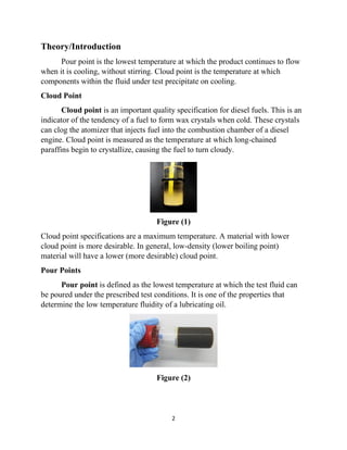 Petroleum lab experiment 03 - cloud pour point | PDF