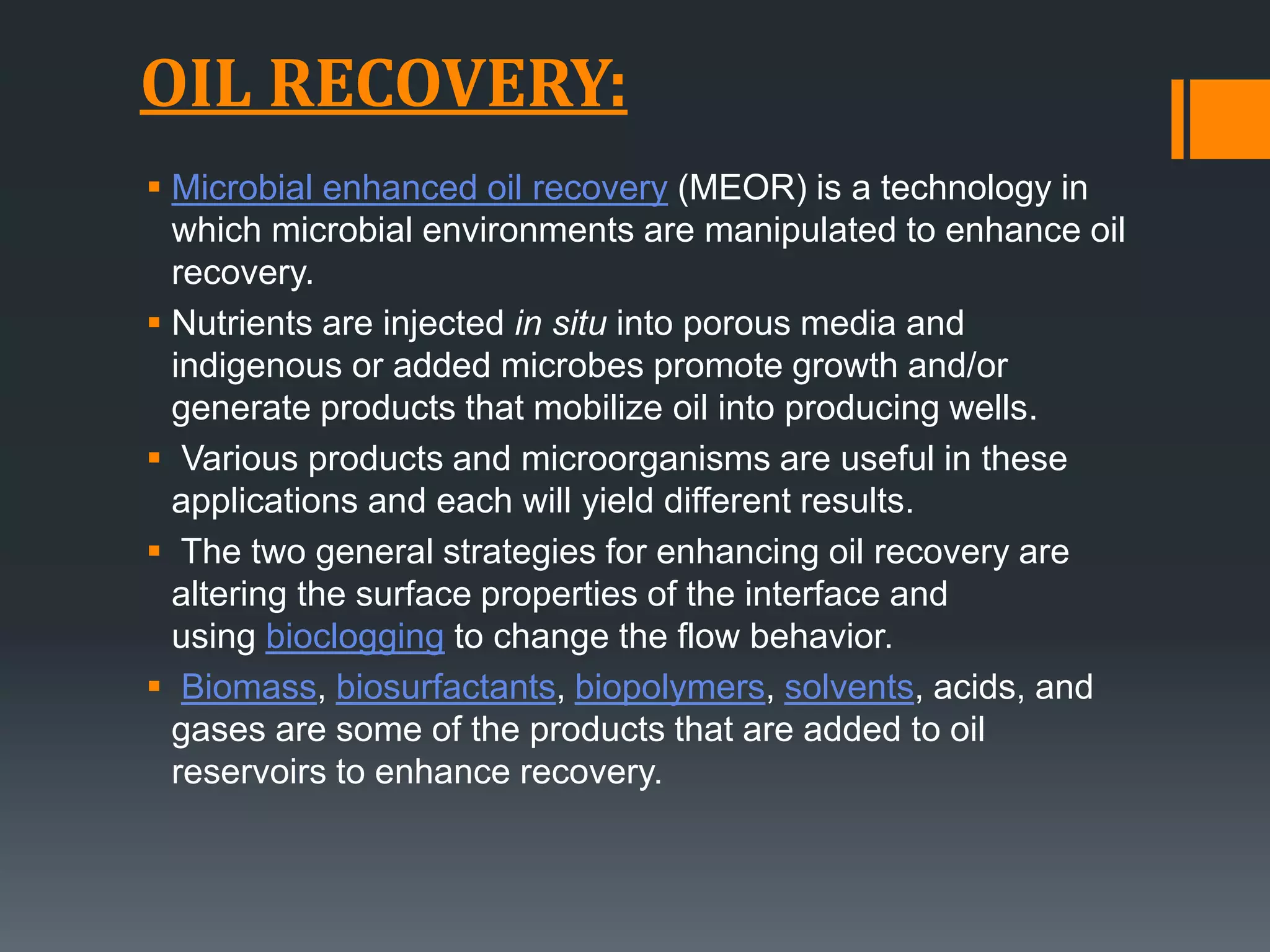 Petroleum microbiology | PPTX