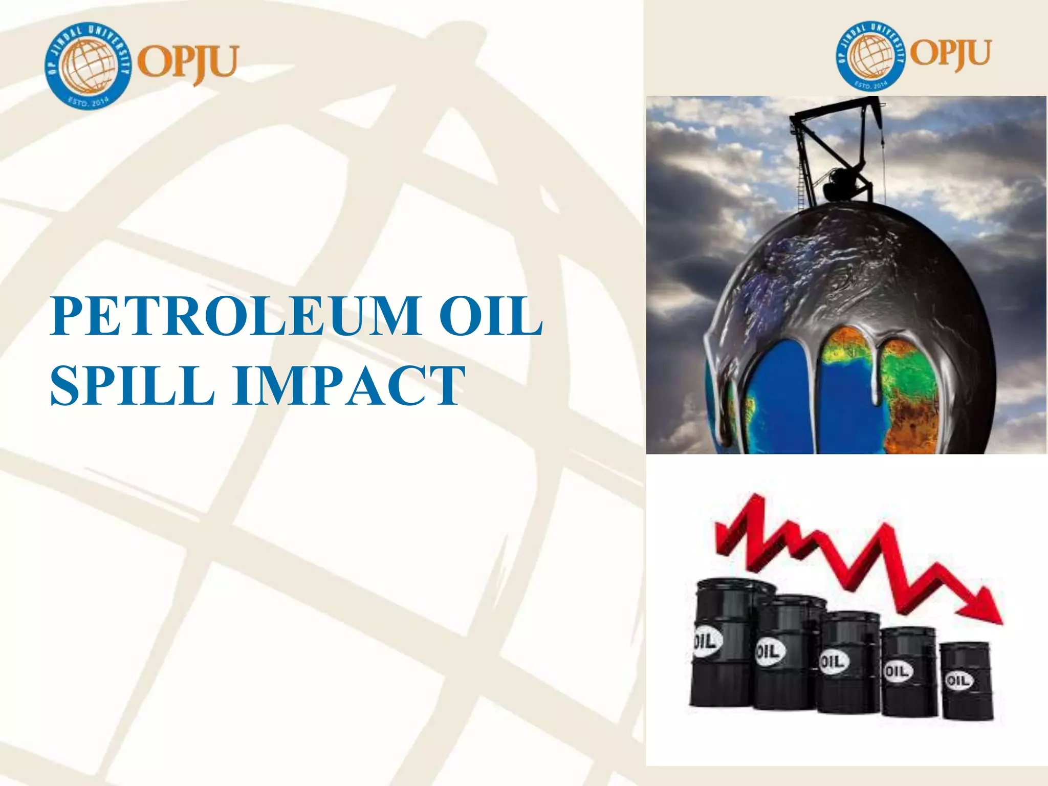 Petroleum oil spill impact | PPTX
