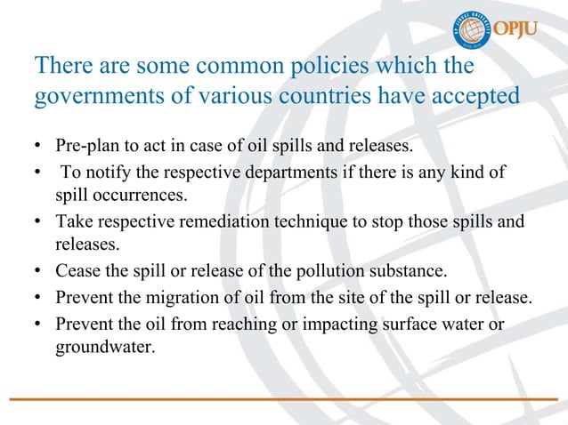 Petroleum oil spill impact | PPT