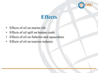 Petroleum oil spill impact | PPT