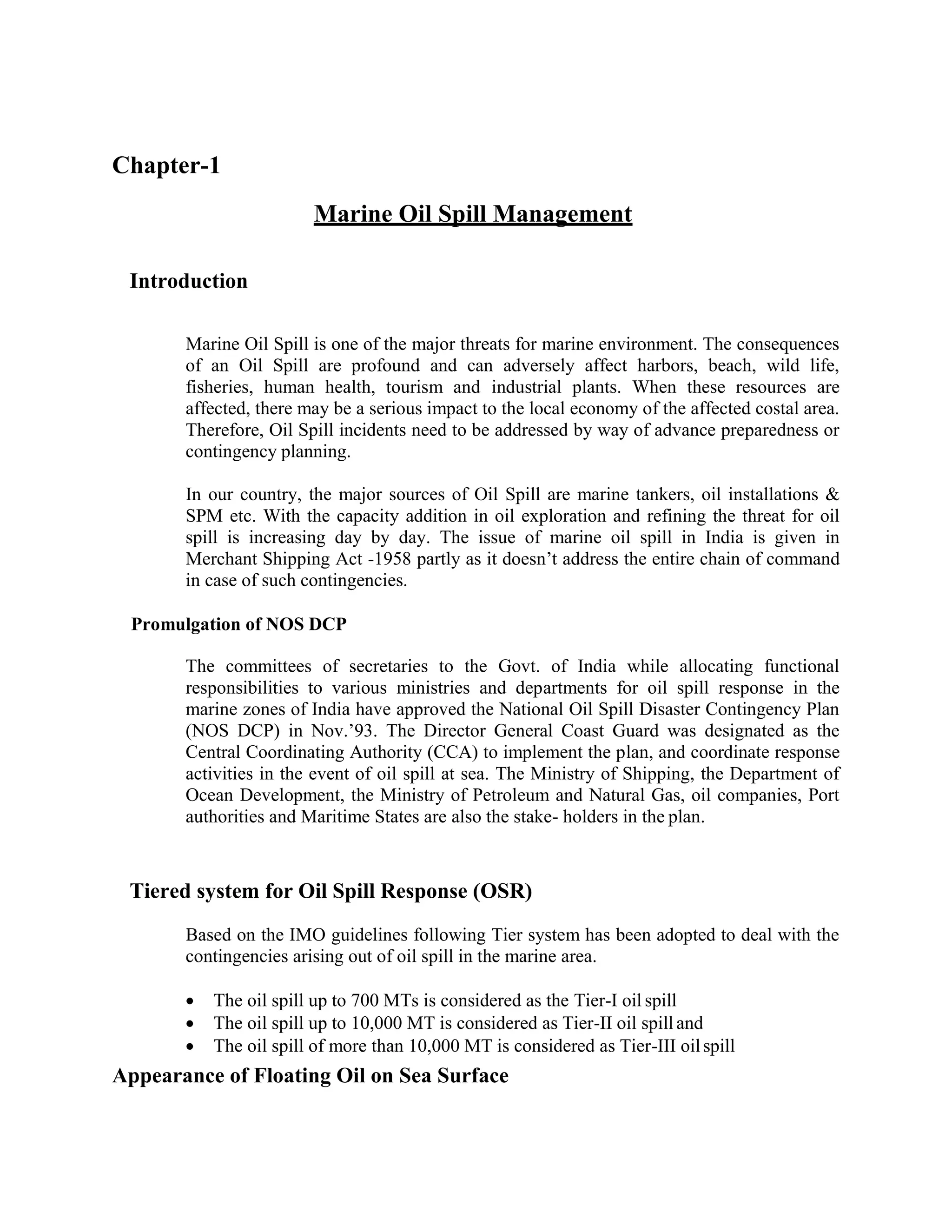 Petroleum products spill impact | PDF