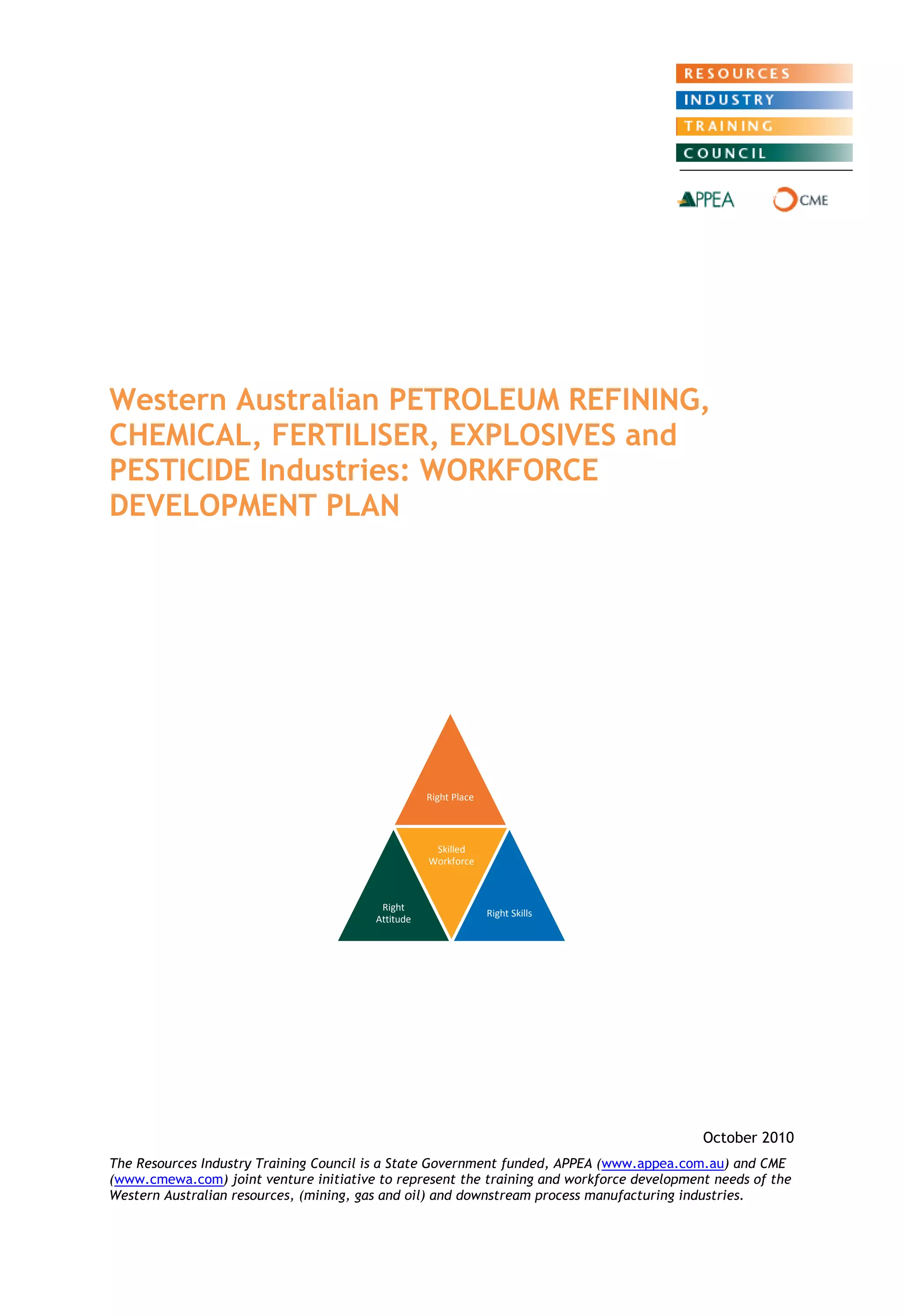 Petroleum refining chemical fertiliser explosives workforce development ...