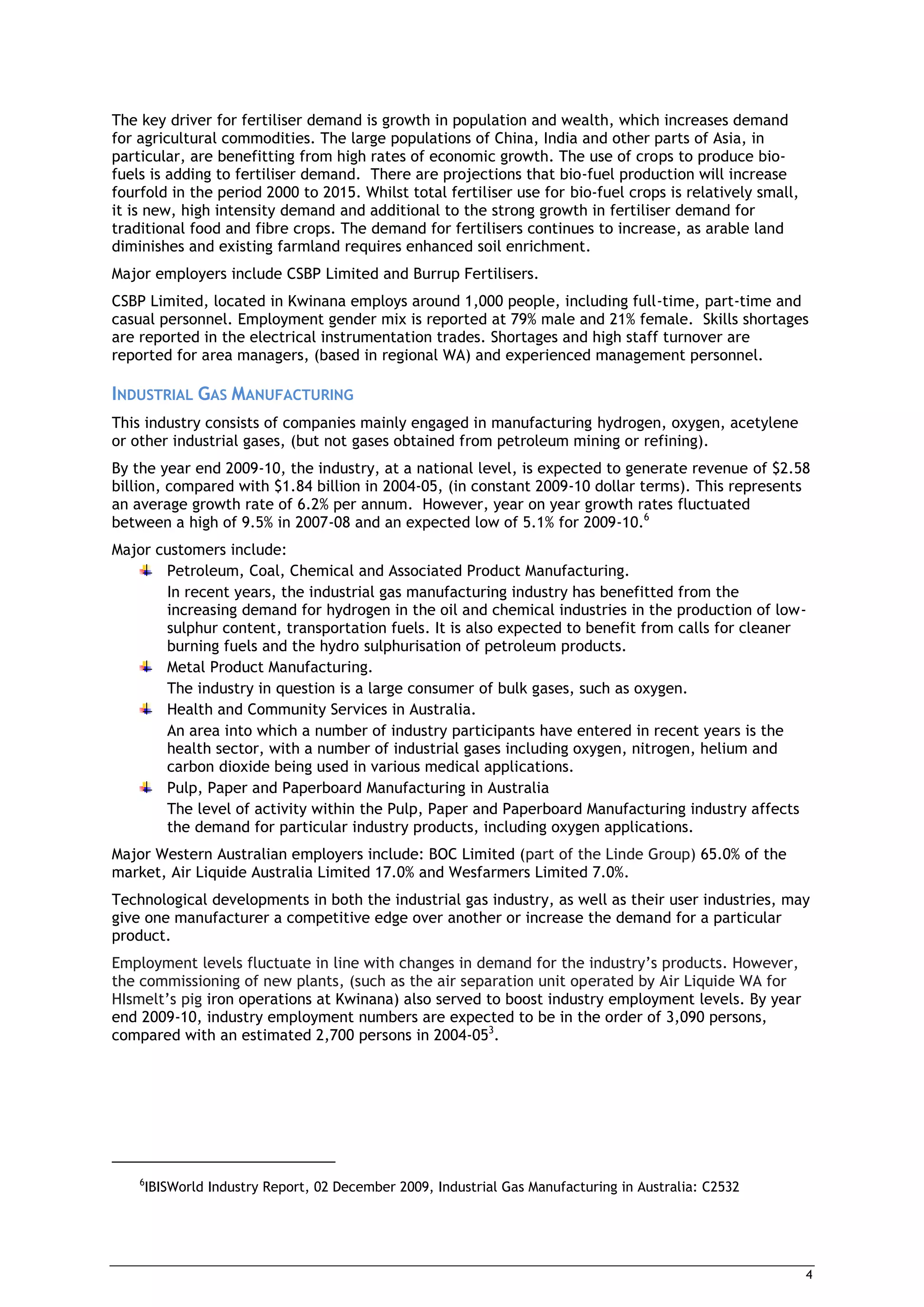 Petroleum refining chemical fertiliser explosives workforce development ...