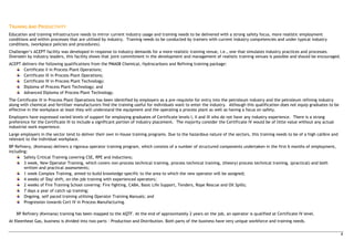 Petroleum refining chemical fertiliser explosives workforce development ...