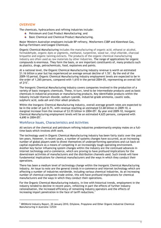 Petroleum refining chemical fertiliser explosives workforce development ...