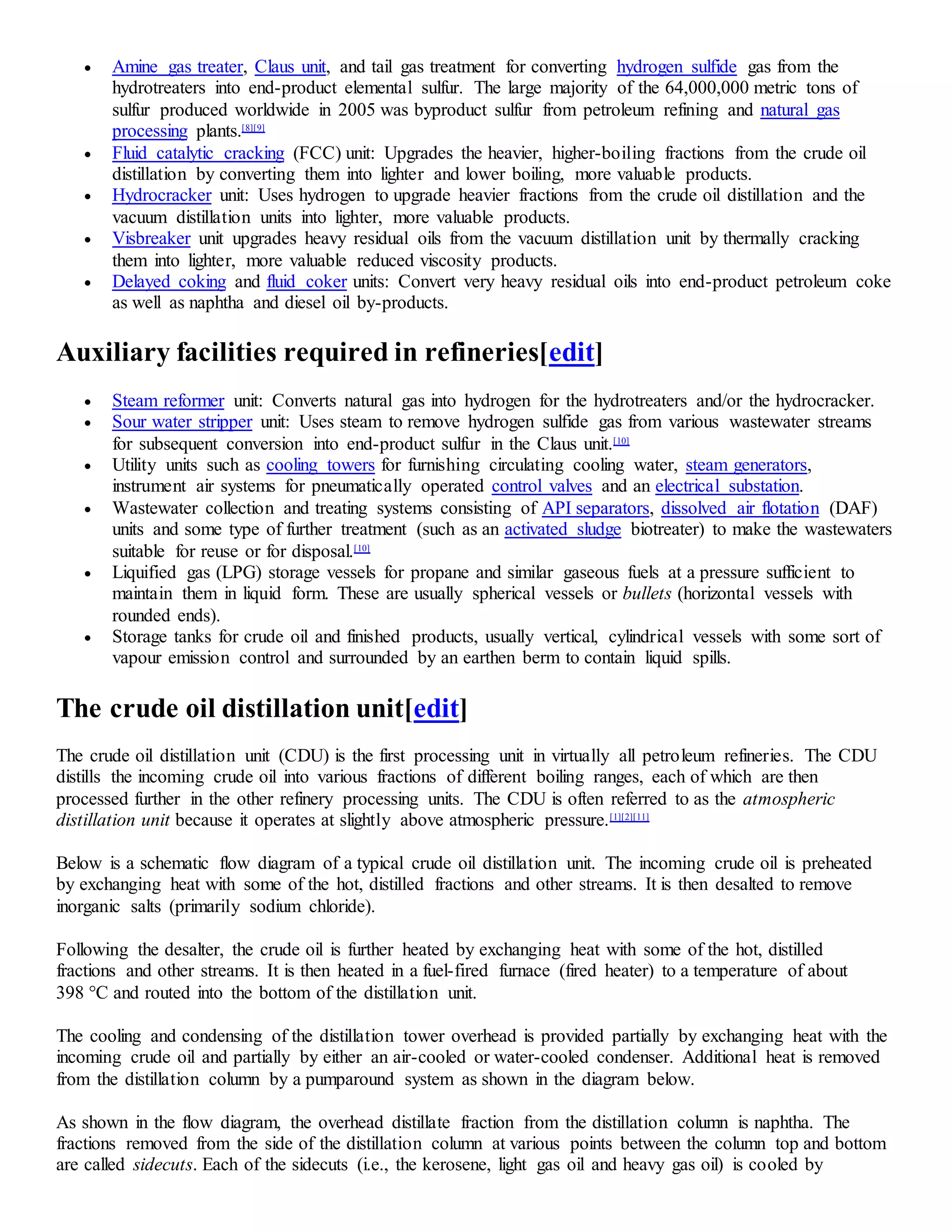 Petroleum refining processes | PDF