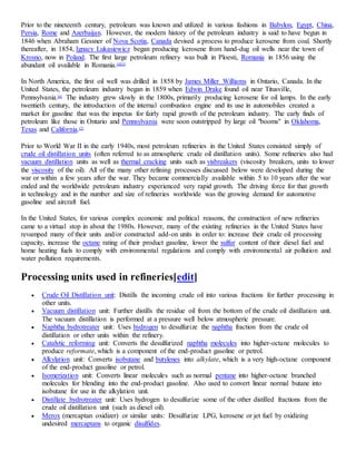 Petroleum refining processes | DOCX | Chemistry | Science