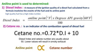 Aniline point - petroleum - UOS | PPTX