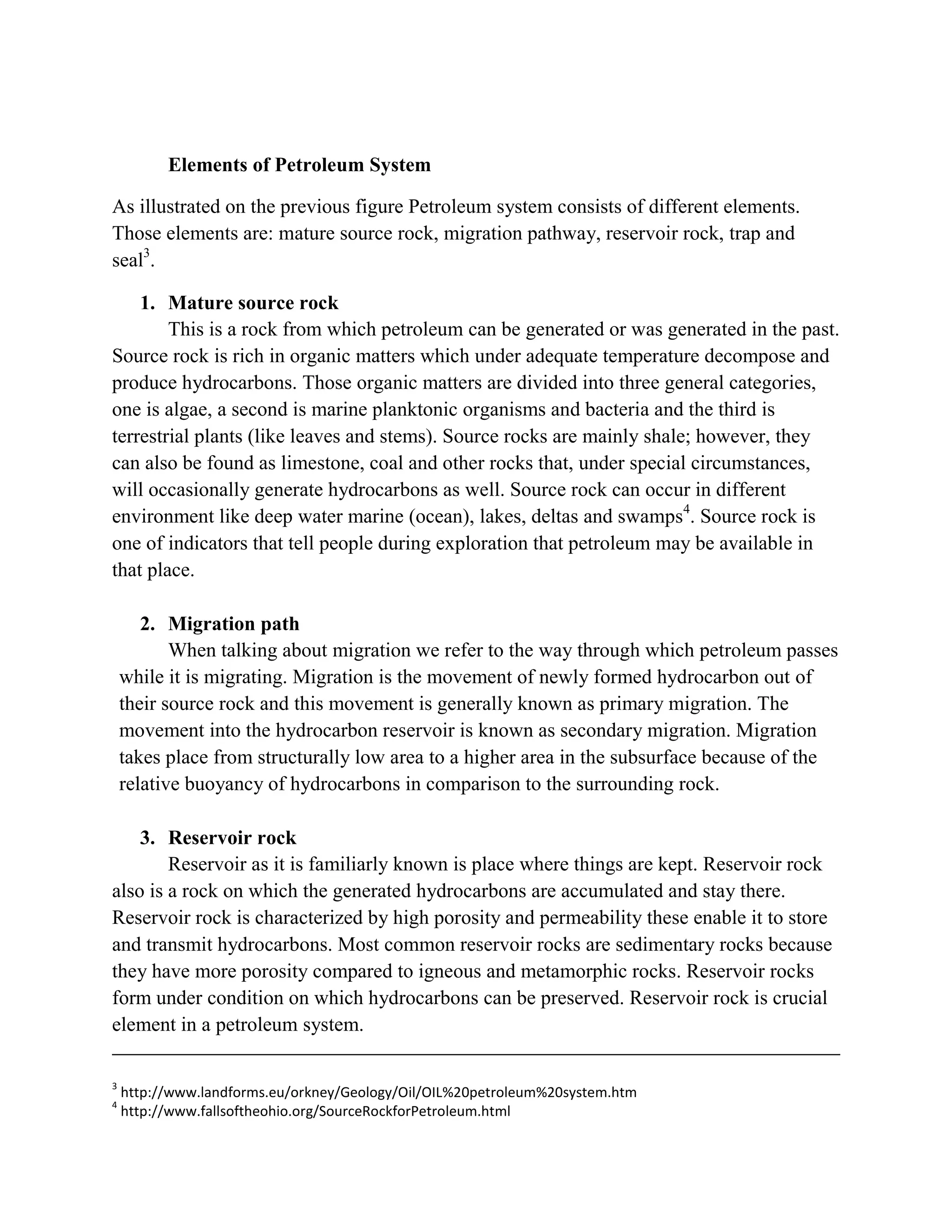 Element of Petroleum System | PDF