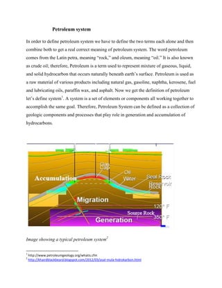 Element of Petroleum System | PDF