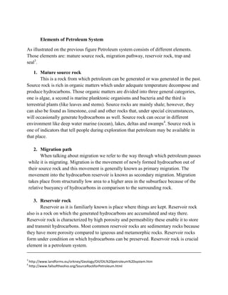 Element of Petroleum System | PDF
