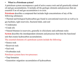 Petroleum system | PDF