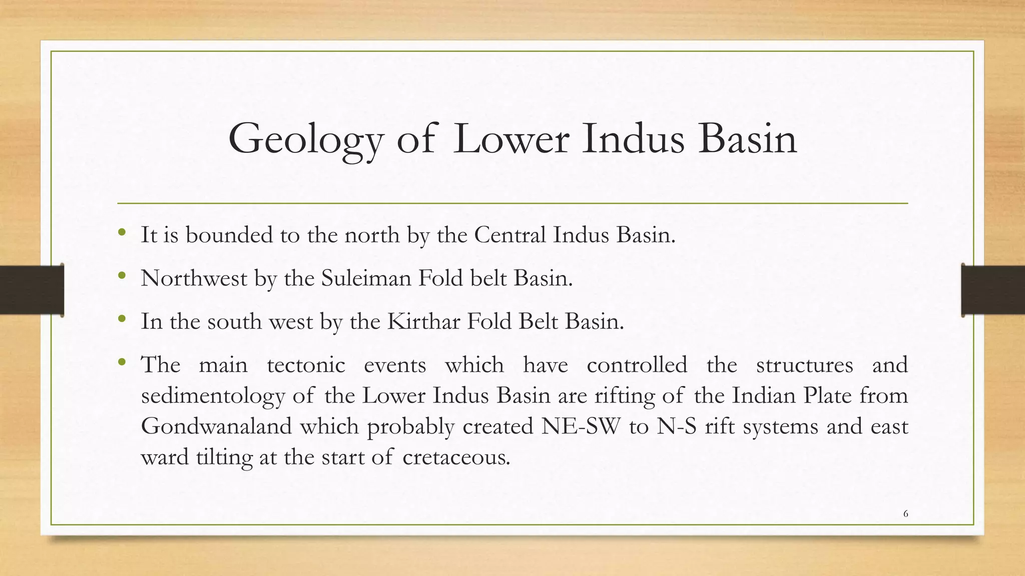Petroleum system and geology of lower indus basin | PPTX