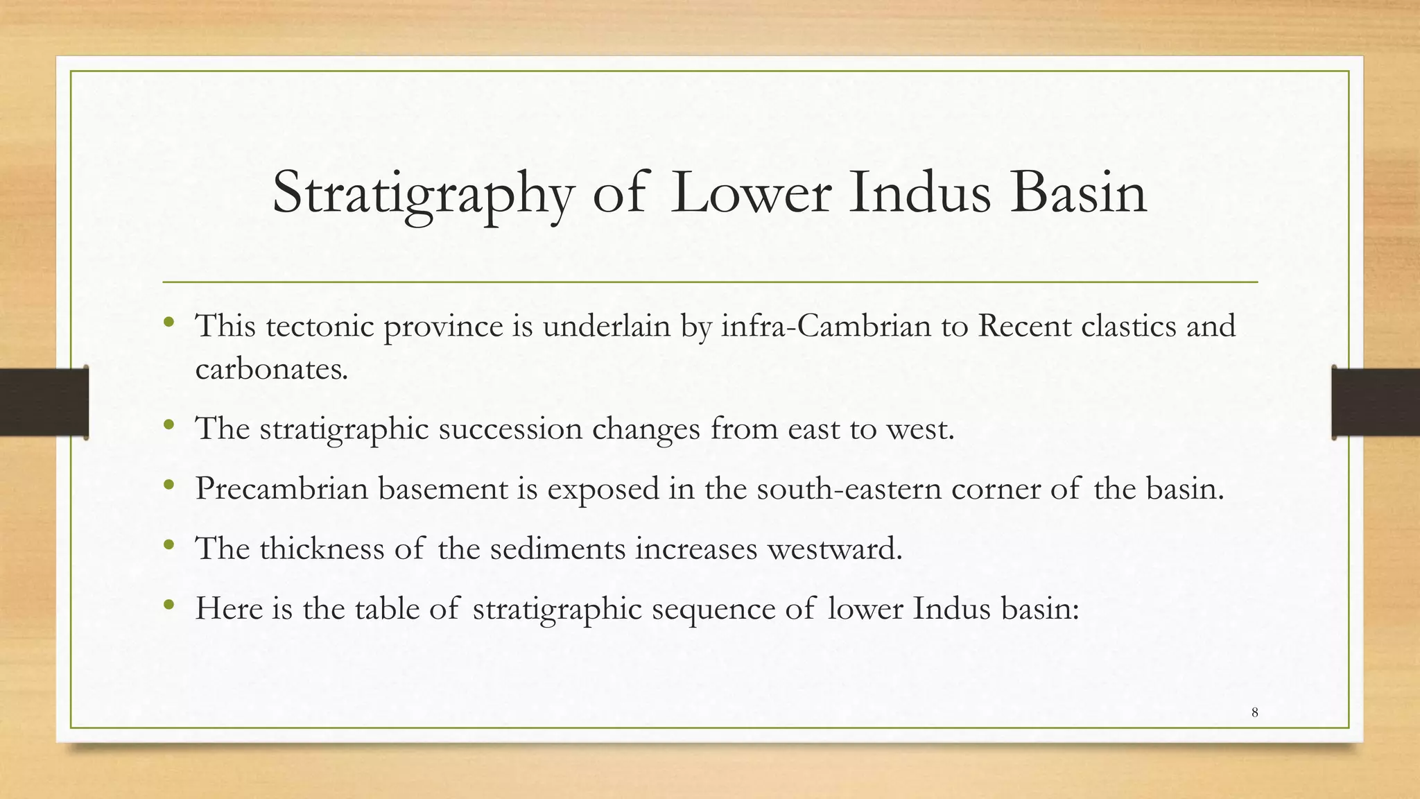 Petroleum system and geology of lower indus basin | PPTX