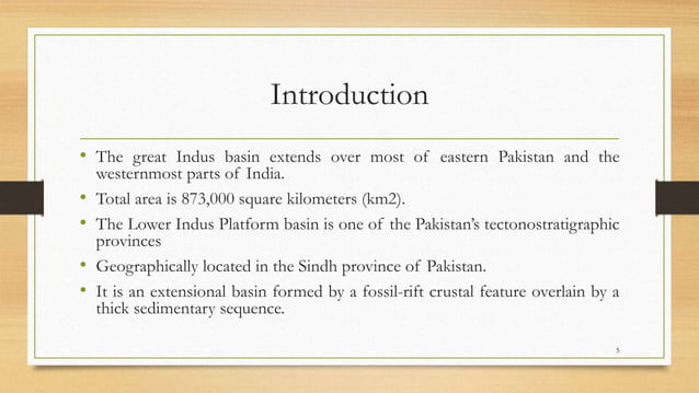 Petroleum system and geology of lower indus basin | PPTX | Geology ...