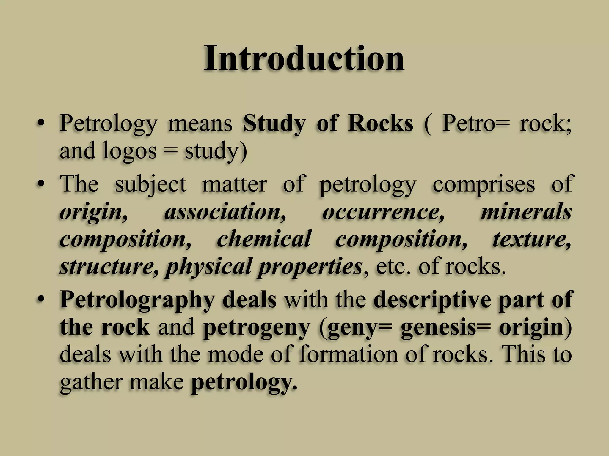 Petrology | PPTX