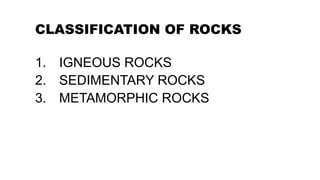 PETROLOGY Powerpoint Presentation for Civil Engineers | PDF
