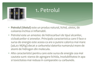 Petrol si carbuni de 9n slife uri e insp | PPTX
