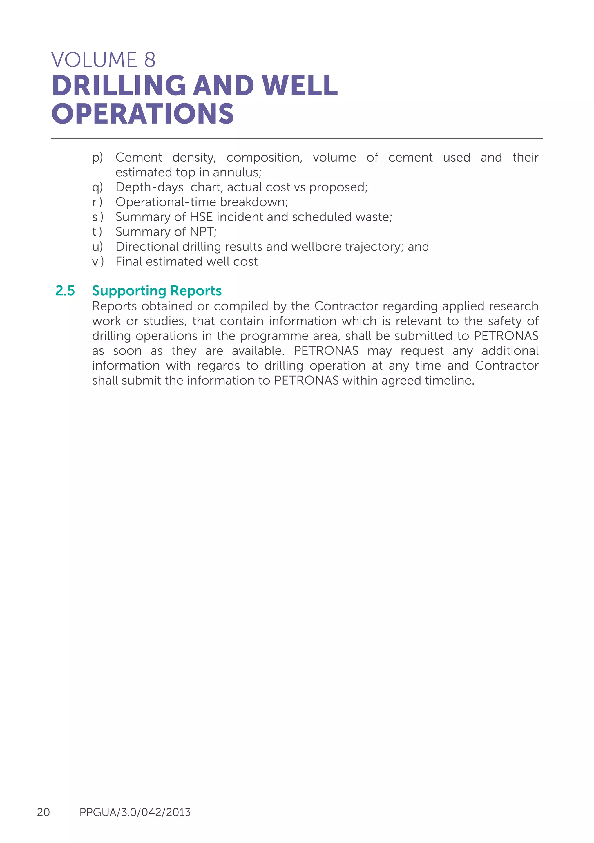 Petronas drilling operations guideline | PDF