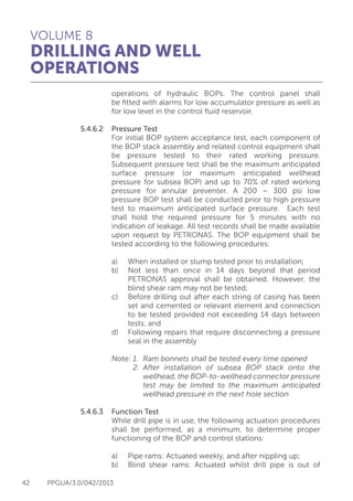 Petronas drilling operations guideline | PDF