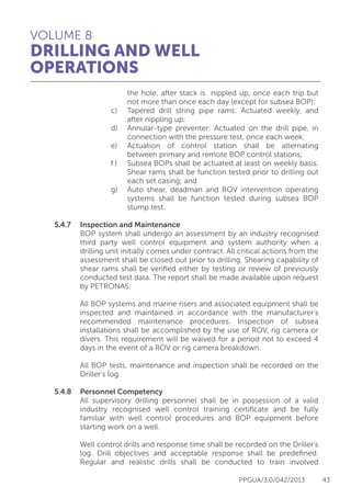 Petronas drilling operations guideline | PDF