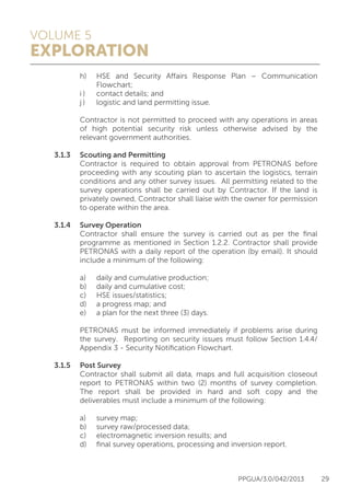 Petronas exploration guidelines | PDF