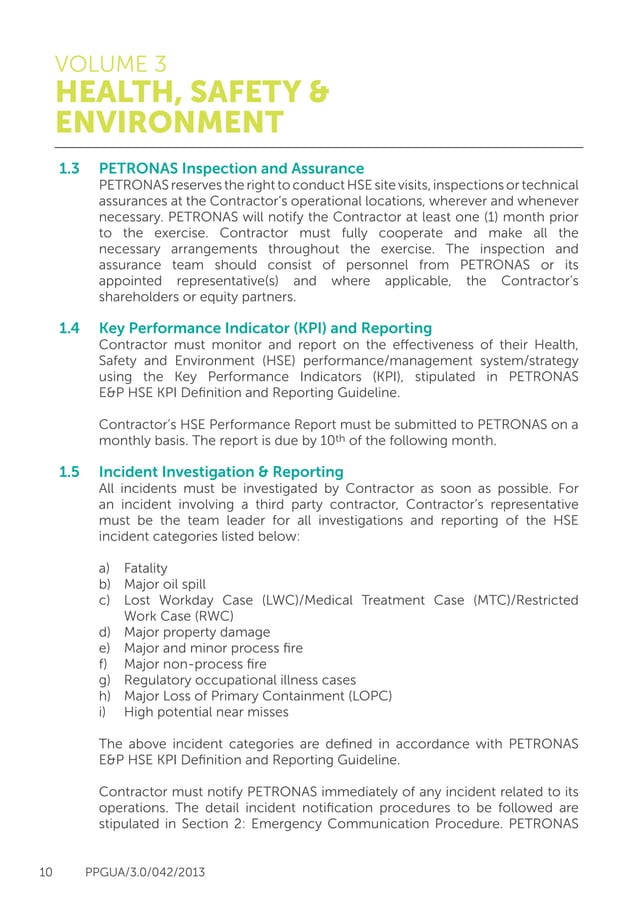 Petronas health, safety and environment guidelines (HSE) | PDF | Civil ...