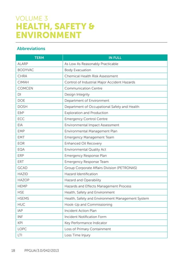 Petronas health, safety and environment guidelines (HSE) | PDF | Civil ...