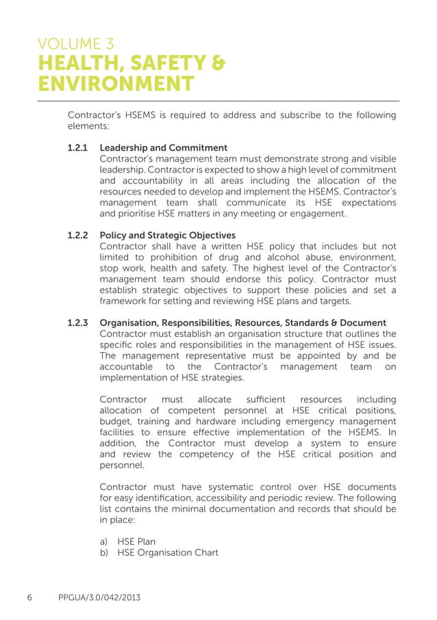 Petronas health, safety and environment guidelines (HSE) | PDF | Civil ...