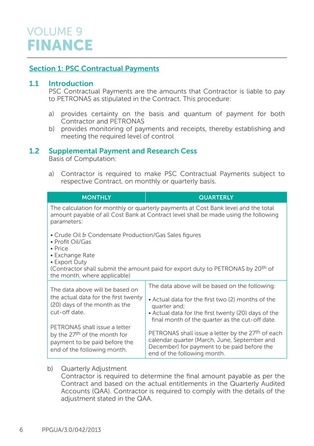 Petronas procedures and guidelines for finance | PDF | Business ...