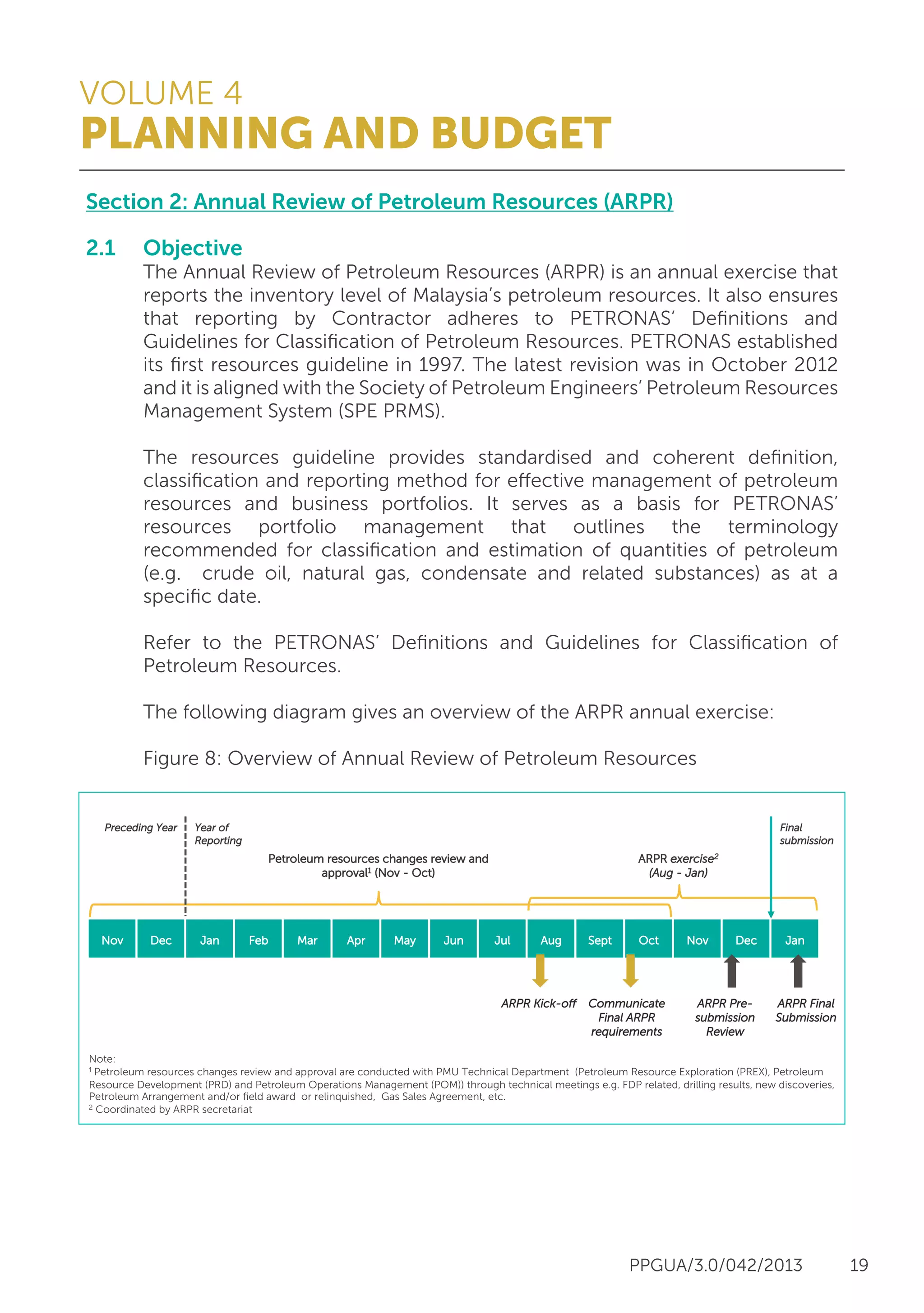 Petronas procedures and guidelines for planning and budgeting | PDF