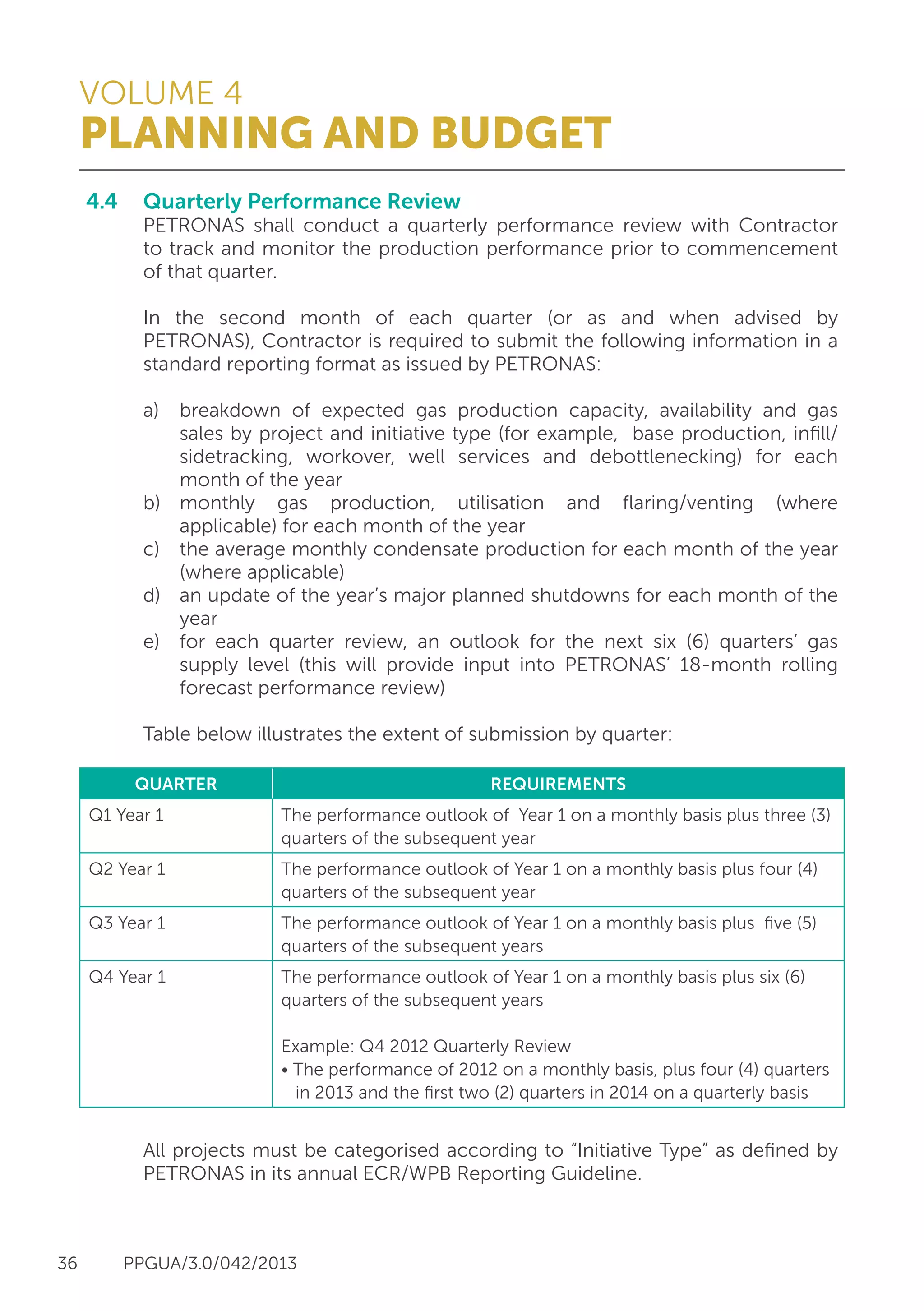 Petronas procedures and guidelines for planning and budgeting | PDF