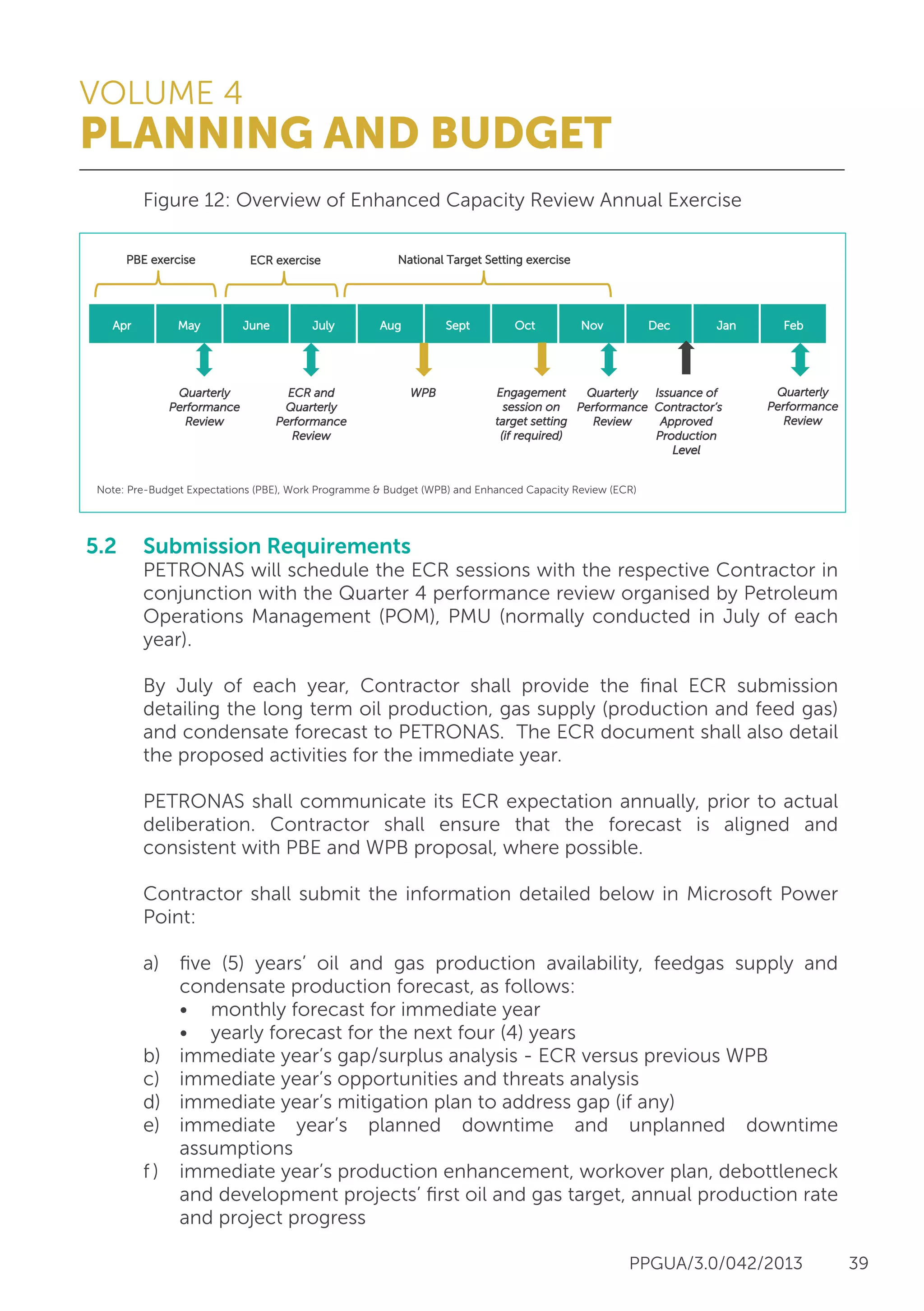 Petronas procedures and guidelines for planning and budgeting | PDF