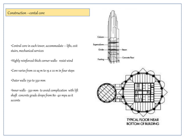 Petronas tower - Malaysia (Theory of Structures) | PPTX | Geology | Science