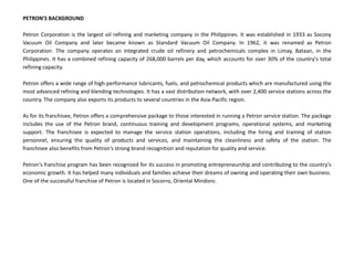 Petron's Background Presentationnnnnnnnn | PPT