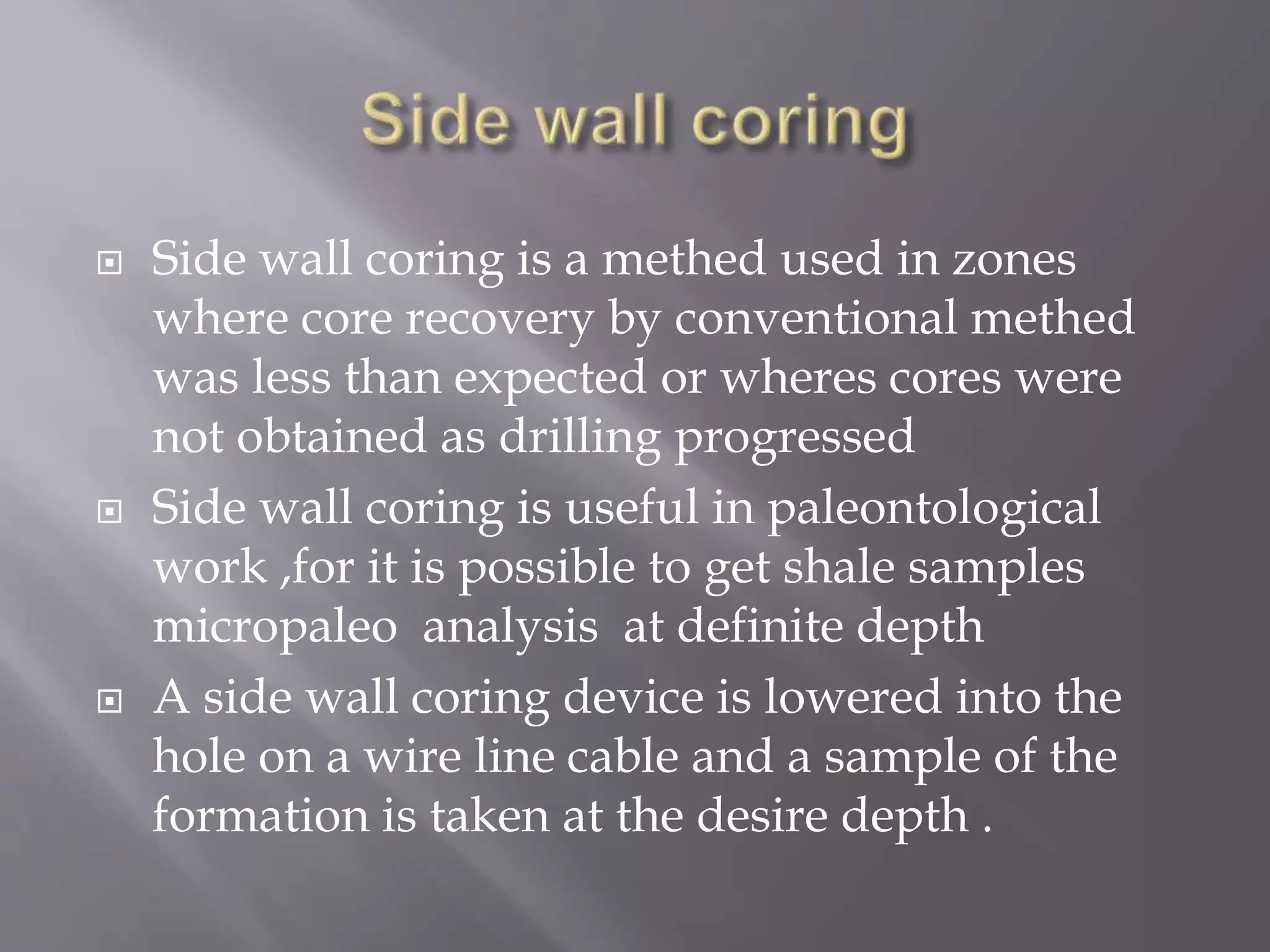 Coring and its types | PPTX