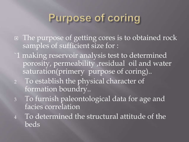 Coring and its types | PPTX