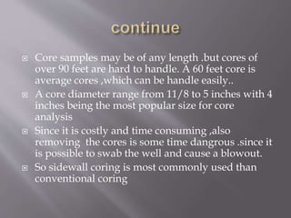 Coring and its types | PPTX
