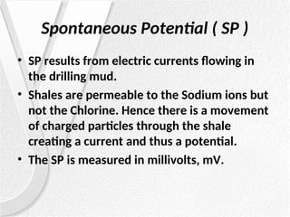 Petrophysics Theories & Principles.potential , gamma ray, lithology ...