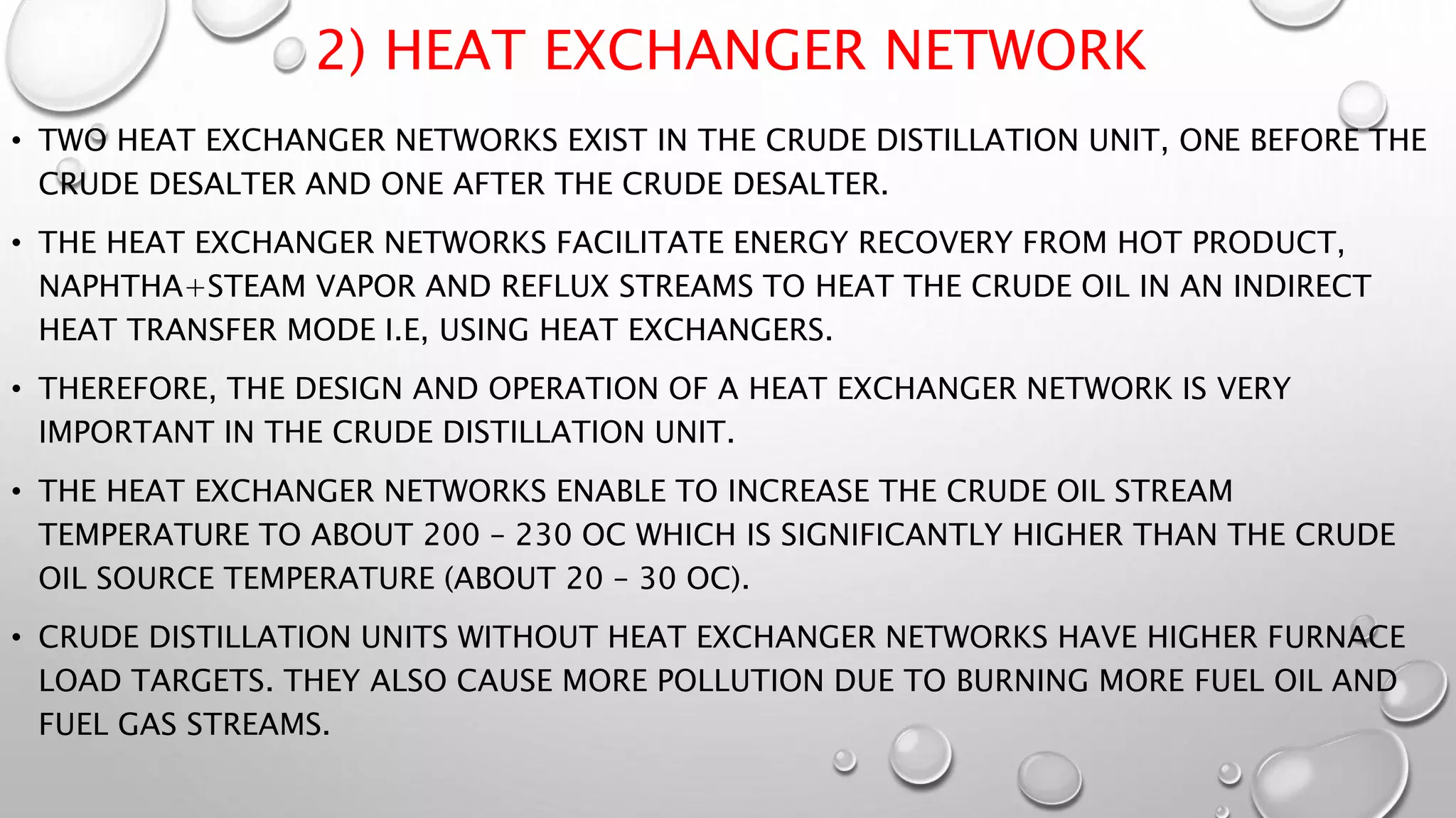crude oil refining process - CDU & VDU | PPTX
