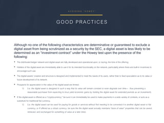 Petros Law Group- SEC Investment Contract Framework Breakdown | PPTX