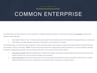 Petros Law Group- SEC Investment Contract Framework Breakdown | PPTX