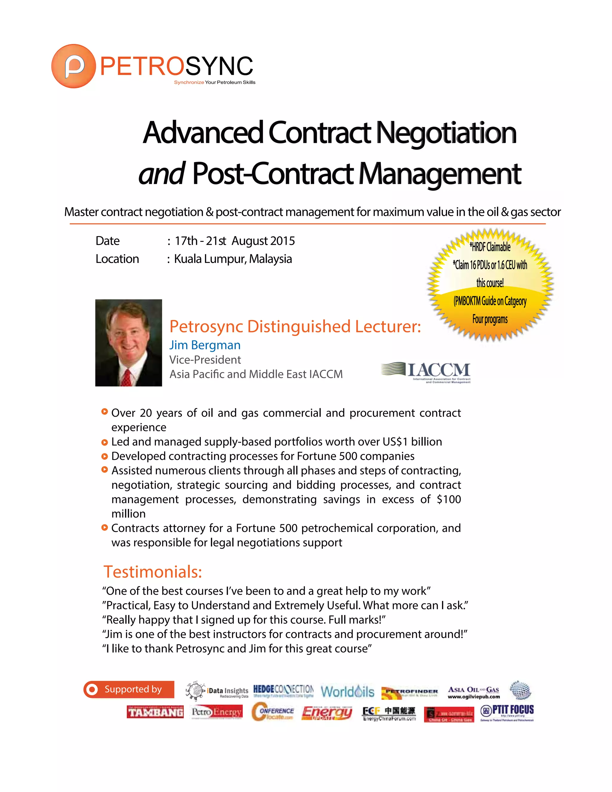 PetroSync - Advanced Contract Negotiation and Post-Contract Management ...