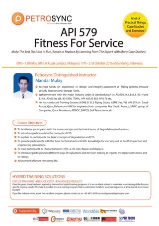 PetroSync - API 579 Fitness for Service | PDF