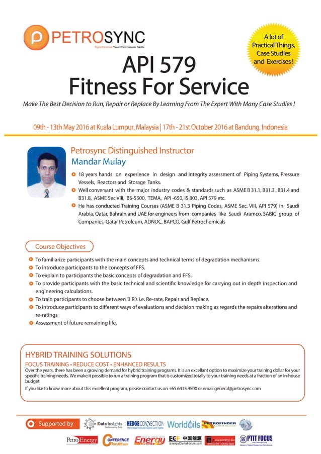 PetroSync - API 579 Fitness for Service | PDF