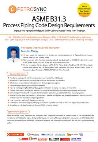 PetroSync - ASME B31.3 Process Piping Code Design Requirements | PDF