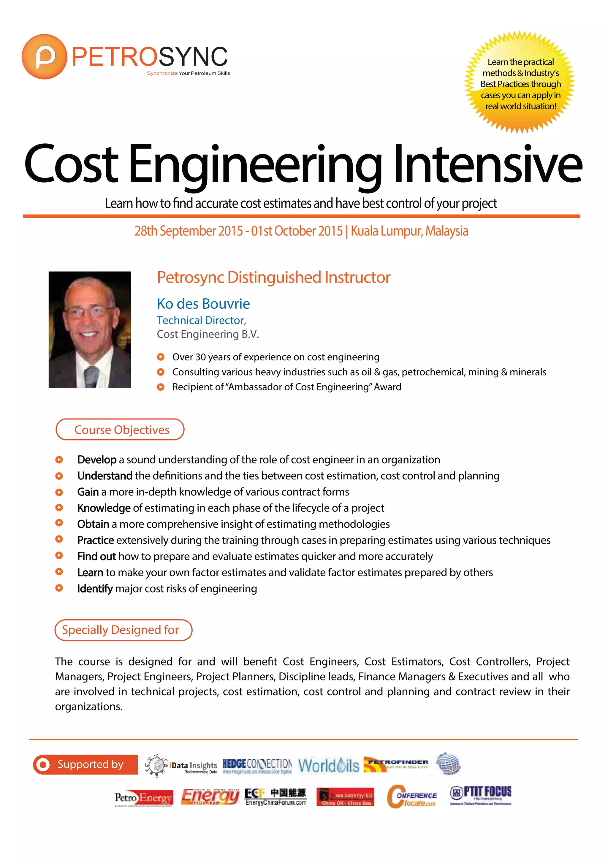 PetroSync - Cost Engineering Intensive | PDF