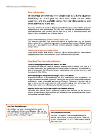 PetroSync - Geological Interpretation of Well Logs | PDF